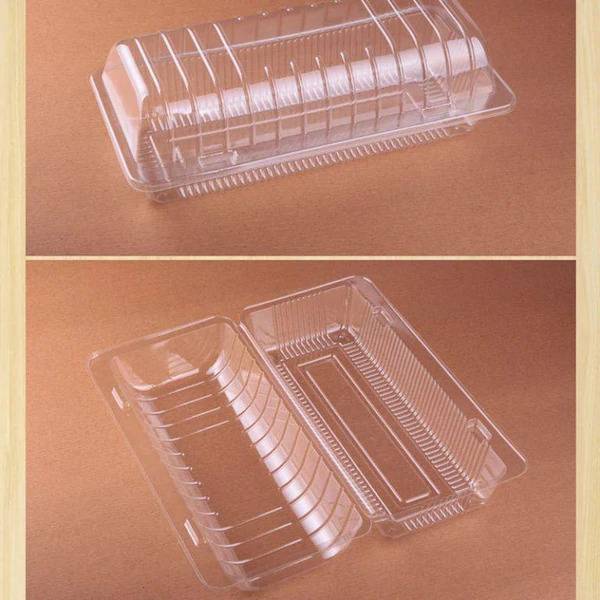 Disposable Hinged Bakery Box Medium (Rectangle) Transparent – Suppdock
